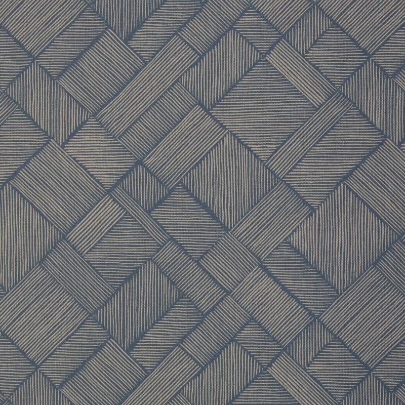 cotton fabric Graphic smoked blue